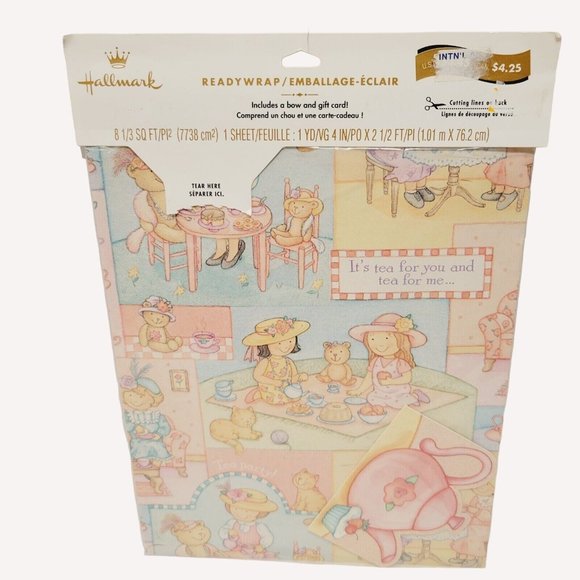 Hallmark | Party Supplies | Hallmark Sheet Girls Tea Party Picnic Gift ...